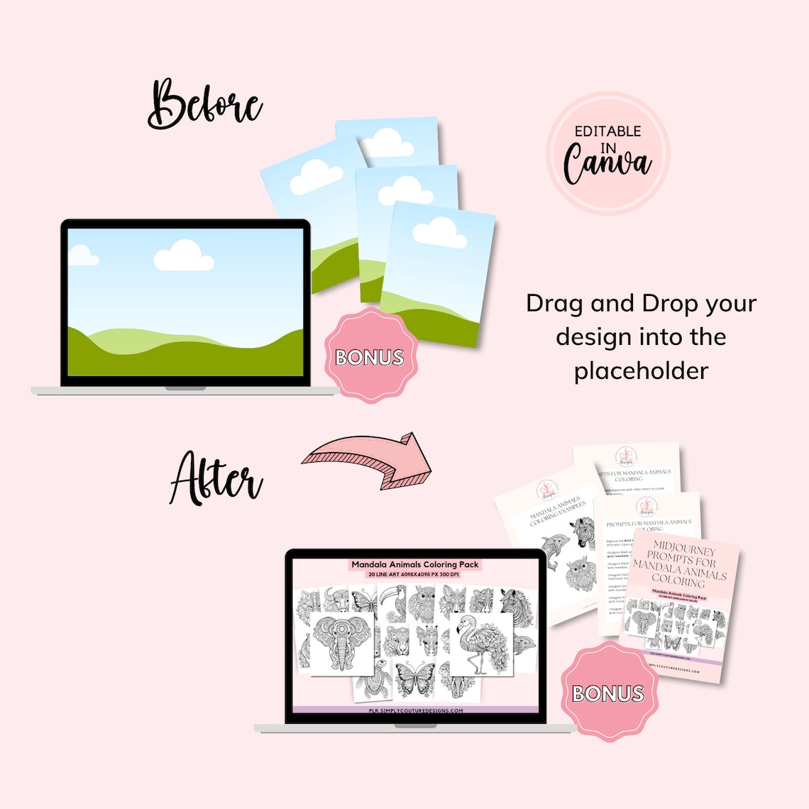 20 Course Creator Mockup Canva Course Mockup Template Digital Products ...