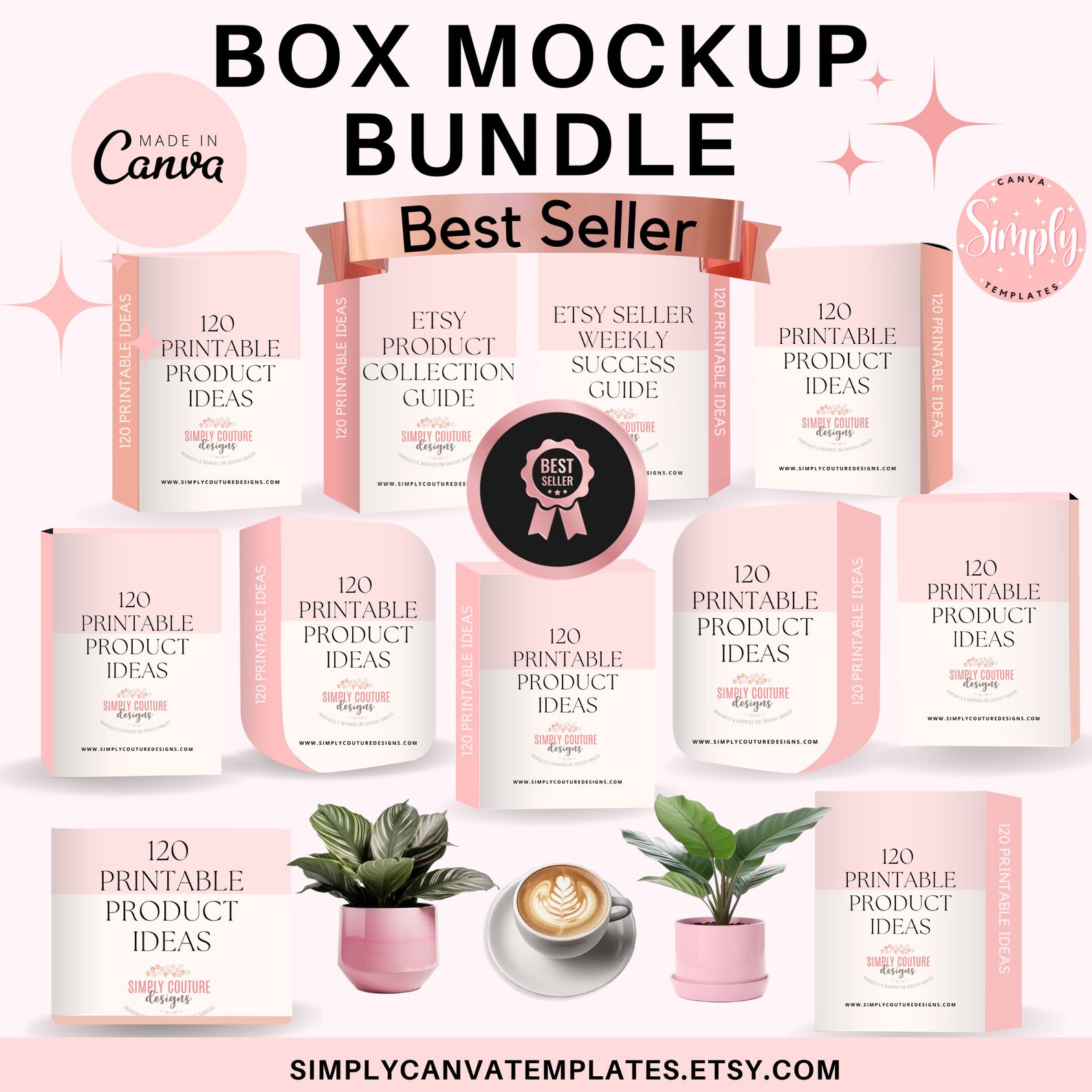 Box Mockup, Canva Box Mockup, Mockup Product Box, Canva Box Template ...