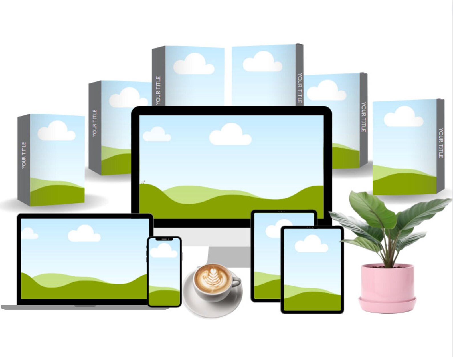 Canva Software Box Mockup Templates, 3D Bundle Box (digital Download ...