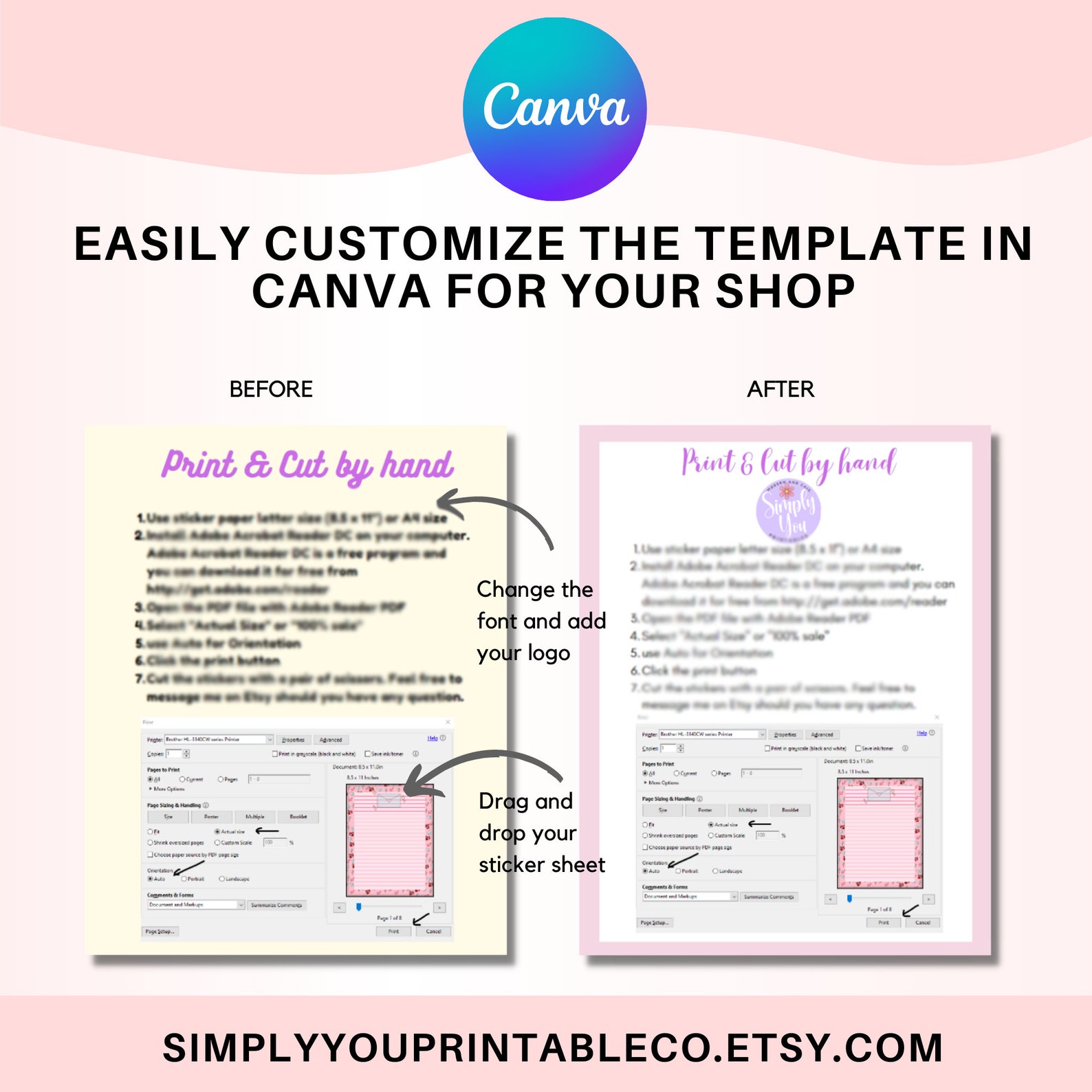 Print and Cut Stickers Guide for Cricut and Silhouette Printable ...