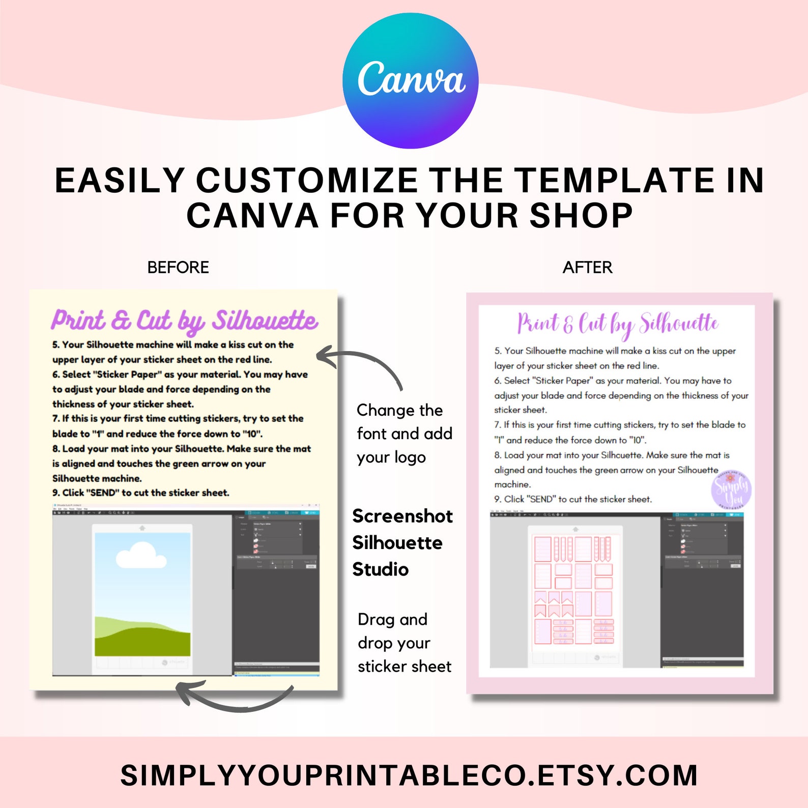 Print and Cut Stickers Guide for Cricut and Silhouette Printable ...