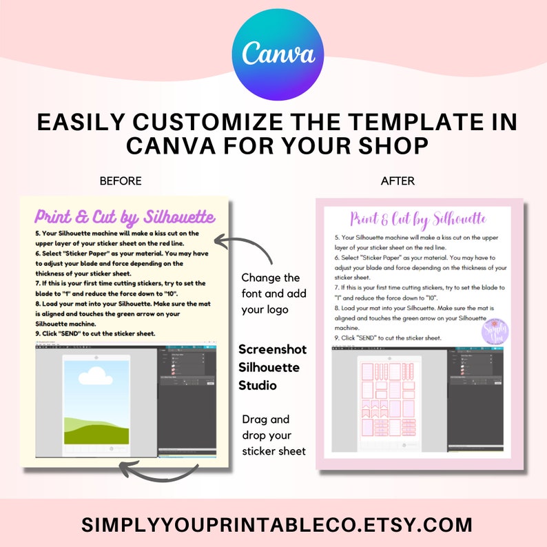 Print and Cut Stickers Guide for Cricut and Silhouette Printable ...