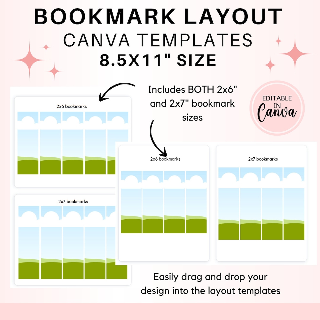 Canva Bookmark Template, Design Your Own Bookmark, Editable Bookmarks ...