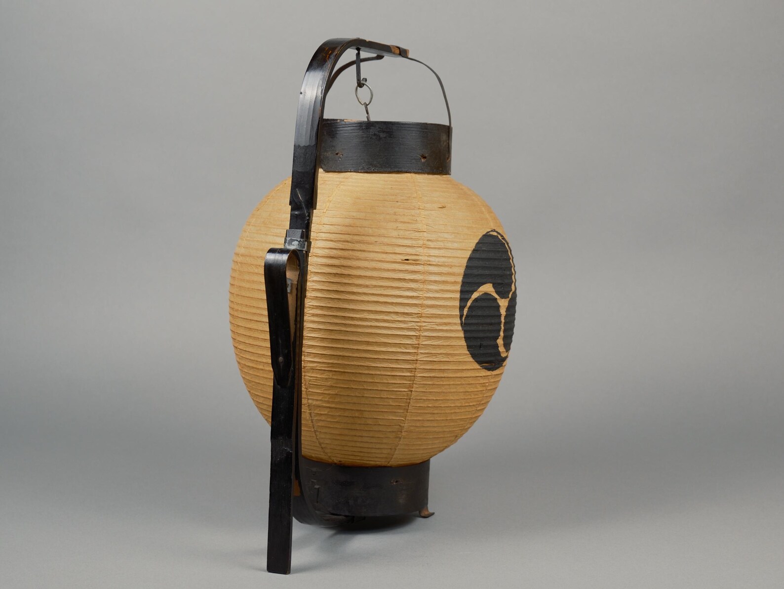 19th Century Edo Period Antique Japanese Lantern With Hidari Mitsudomoe ...