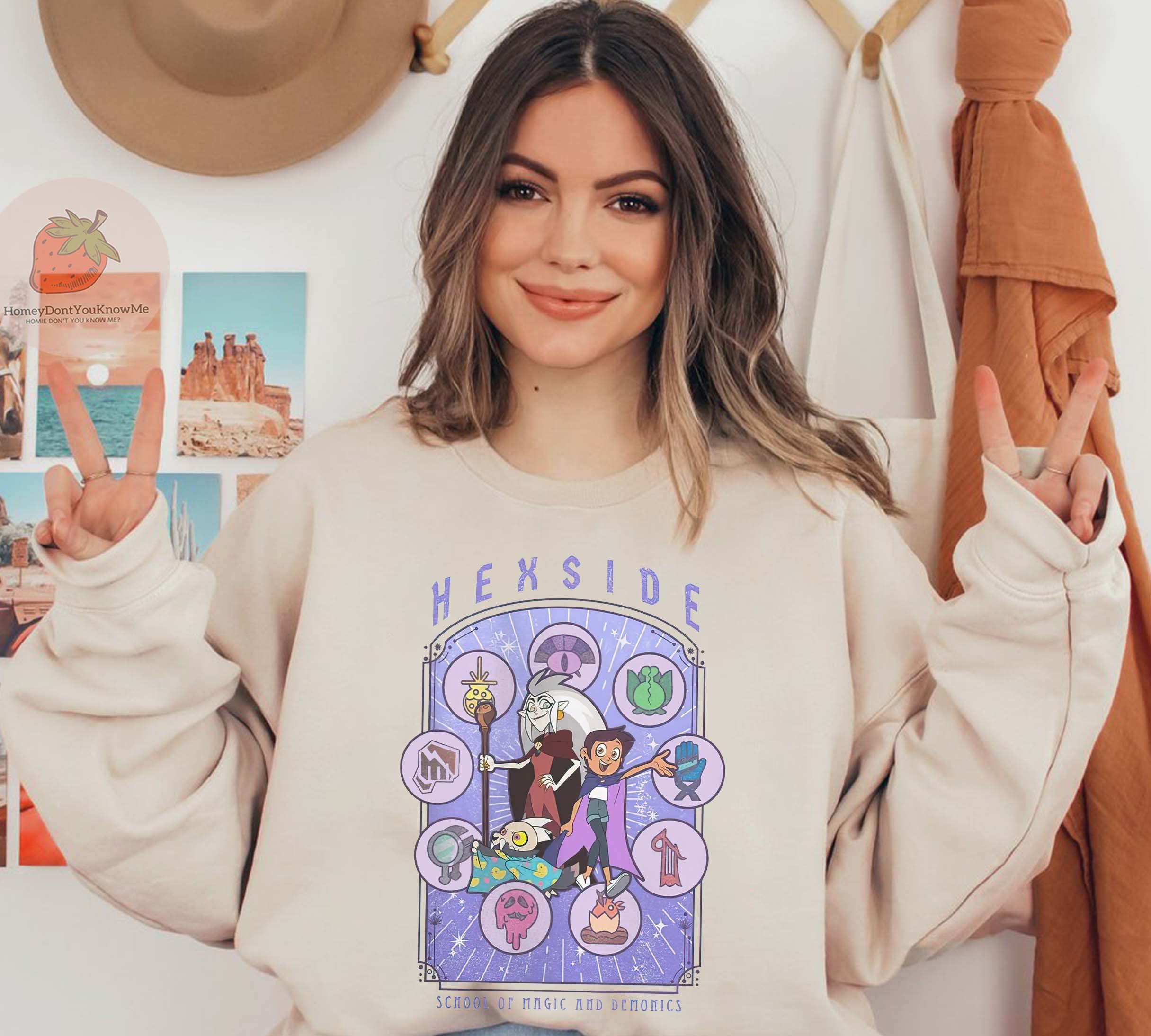 The Owl House Hexside School of Magic and Demonics T-shirt - Etsy Canada