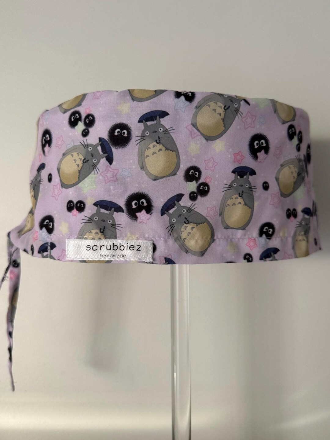 Totoro Purple Stars Scrub Cap: Studio Ghibli - Etsy