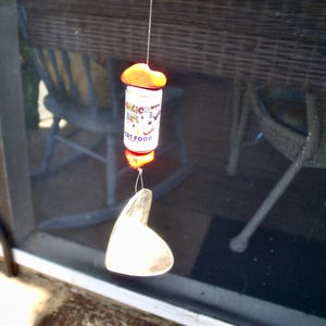 CAT and MOUSE WIND Chimes--4 Cats and 2 Mice Glass Beads, Along With 2 ...