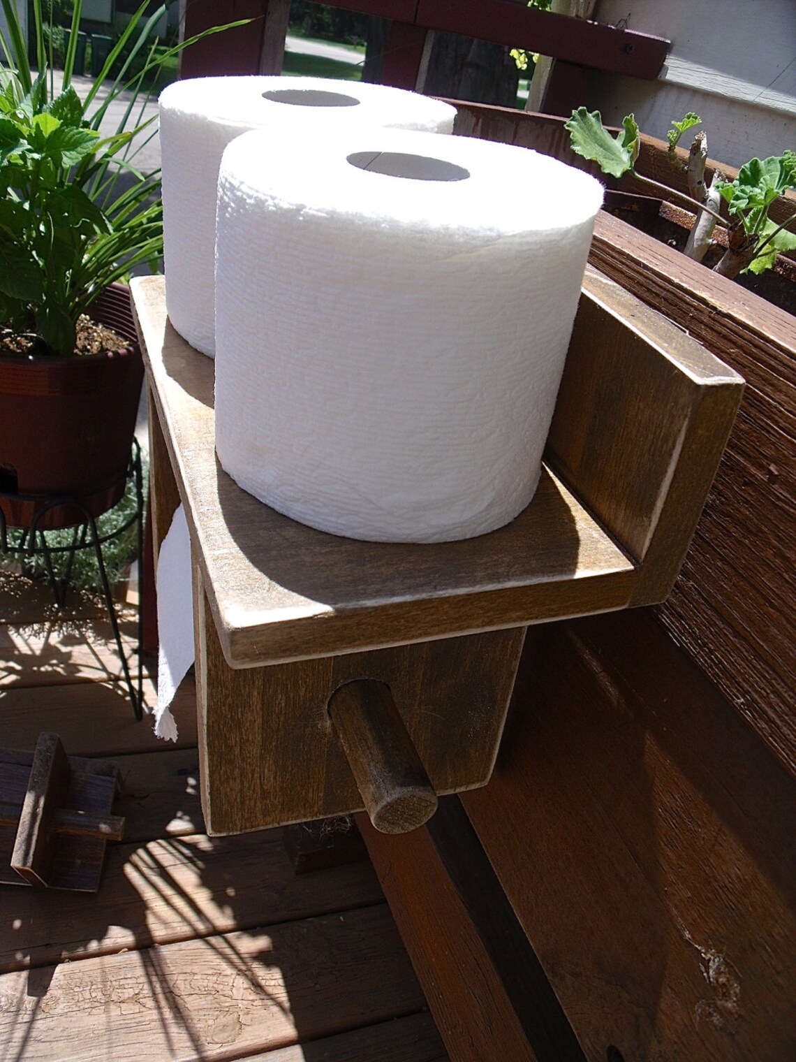 T-PAPER HOLDER With SHELF Sturdy and Unique-all Reclaimed - Etsy