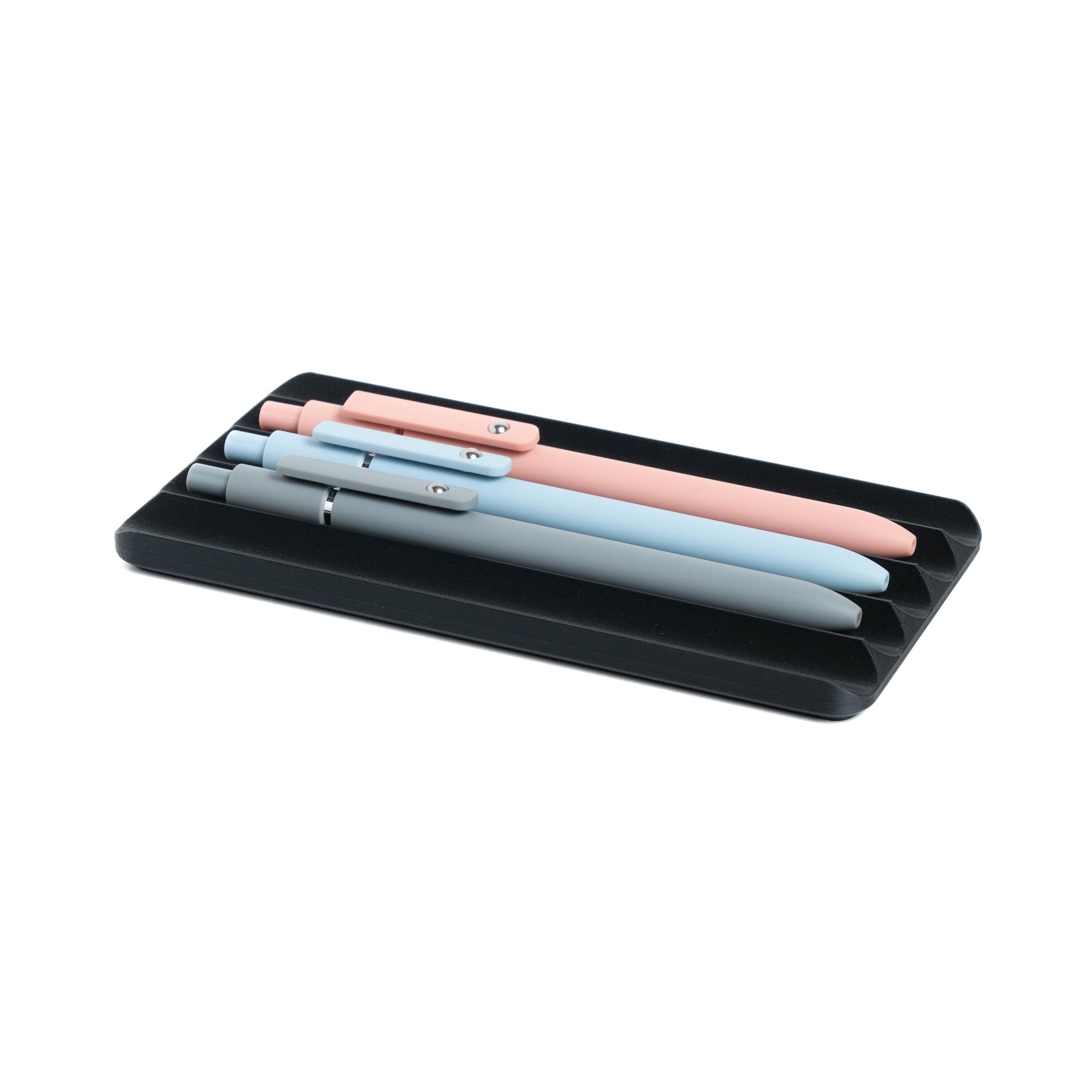 5 Pen Tray | Modern Desk Organizer Accessories | Minimal Pen and Pencil ...