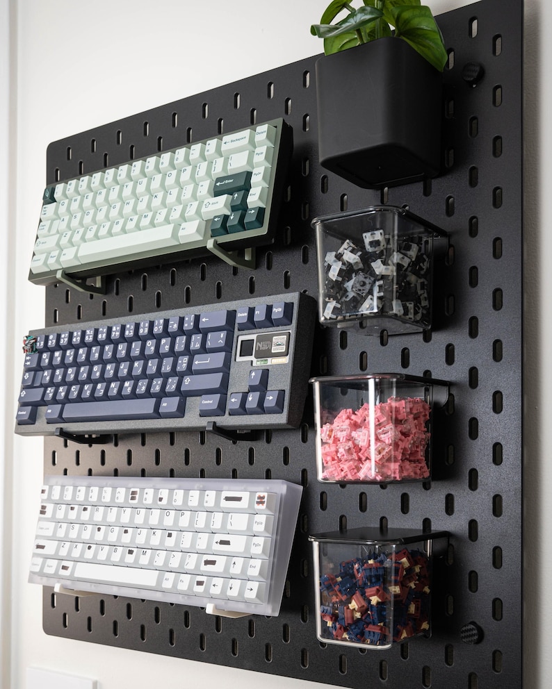 Keyboard Display Hook for IKEA Skadis Mechanical Keyboard Pegboard ...
