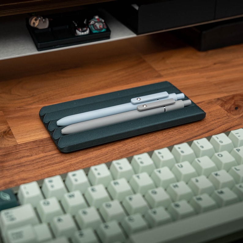 5 Pen Tray | Modern Desk Organizer Accessories | Minimal Pen and Pencil ...
