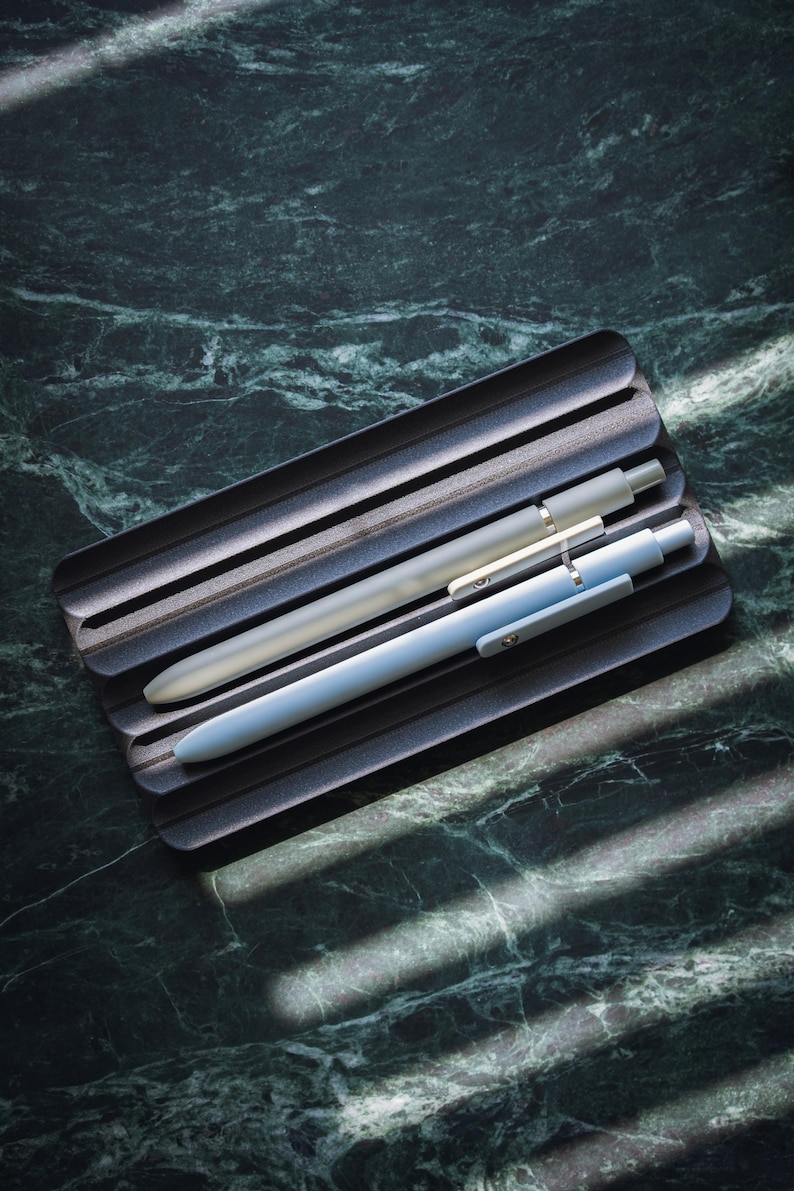 5 Pen Tray | Modern Desk Organizer Accessories | Minimal Pen and Pencil ...