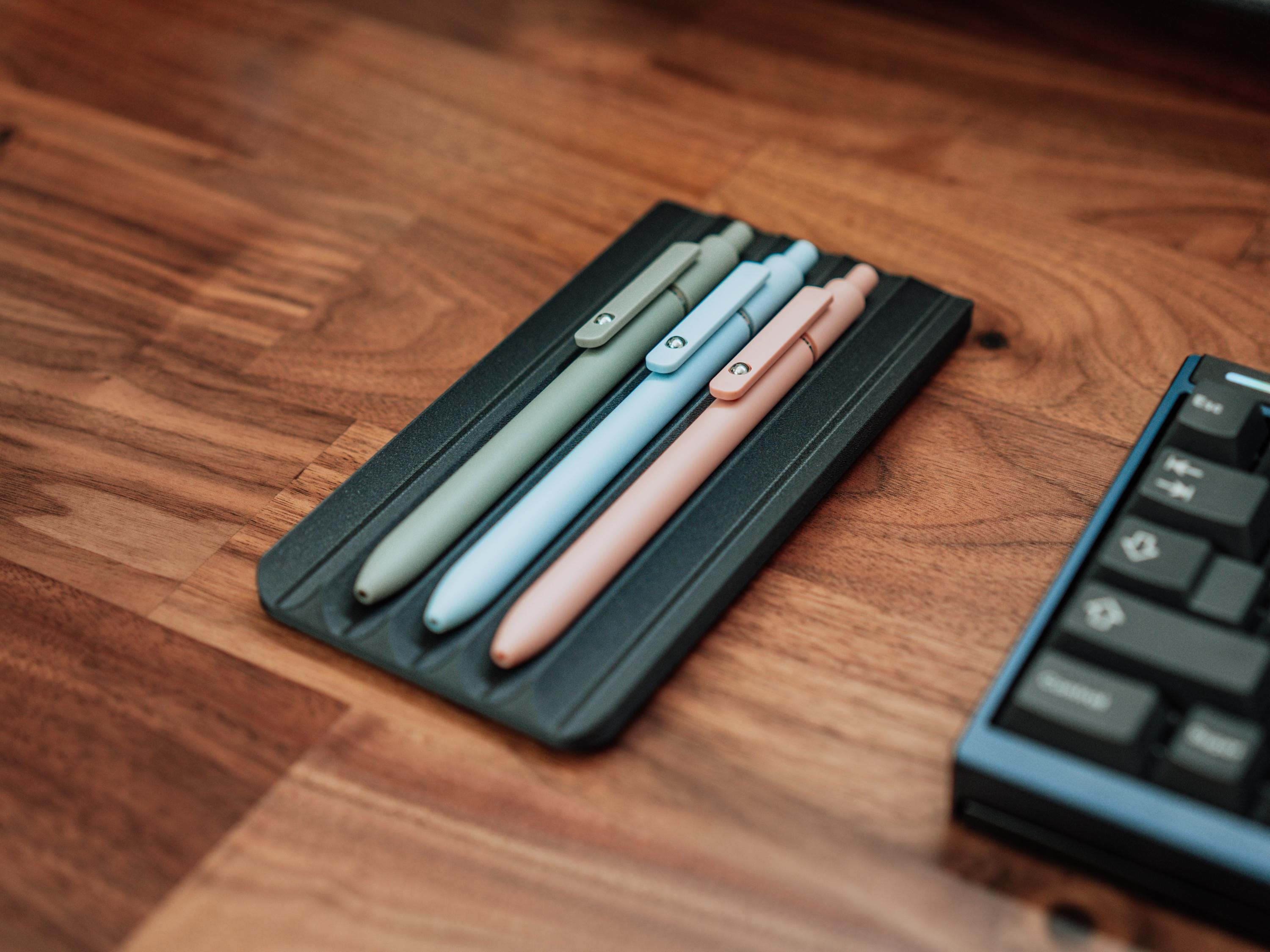 5 Pen Tray | Modern Desk Organizer Accessories | Minimal Pen and Pencil ...