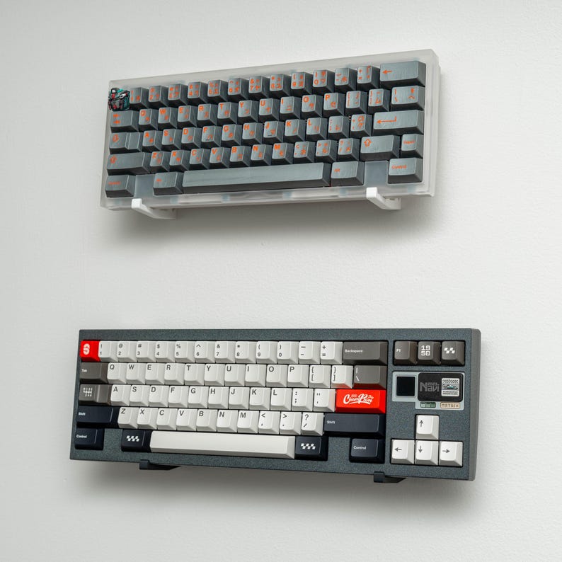 Wall Mounted Mechanical Keyboard Display | Adjustable Width | Easy ...