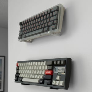 Wall Mounted Mechanical Keyboard Display | Adjustable Width | Easy ...