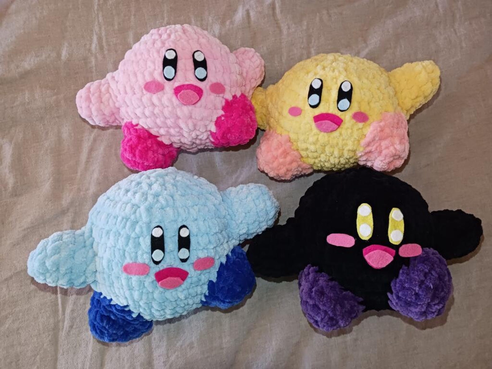 Adorable Crochet Kirby Stuffed Animal in Black - Etsy