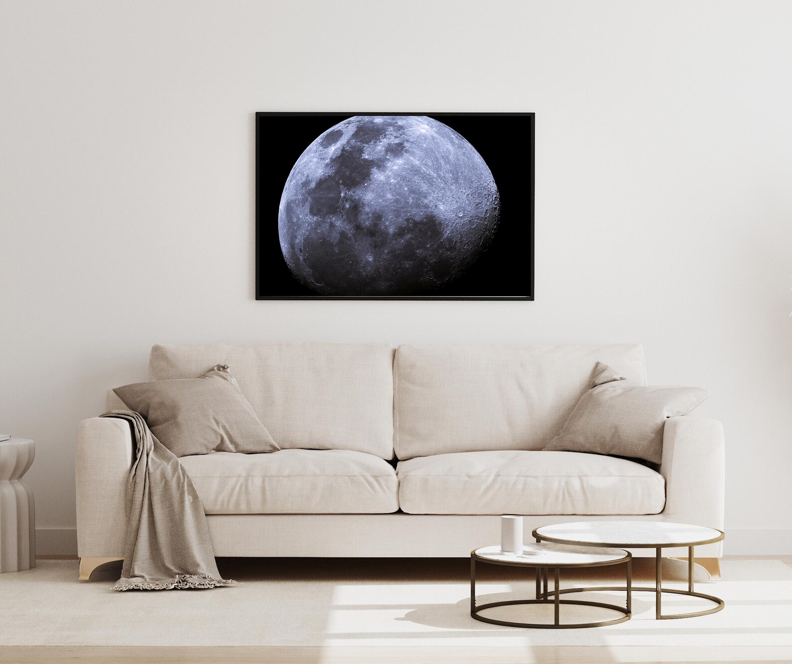 Moon Astrophotography Print, Moon Art, Moon Poster, Space Photography ...
