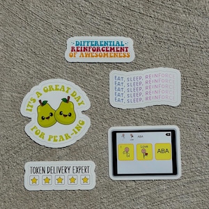 BUNDLE! (x5 Stickers!) BCBA Behavior Analyst, ABA, Special Education ...