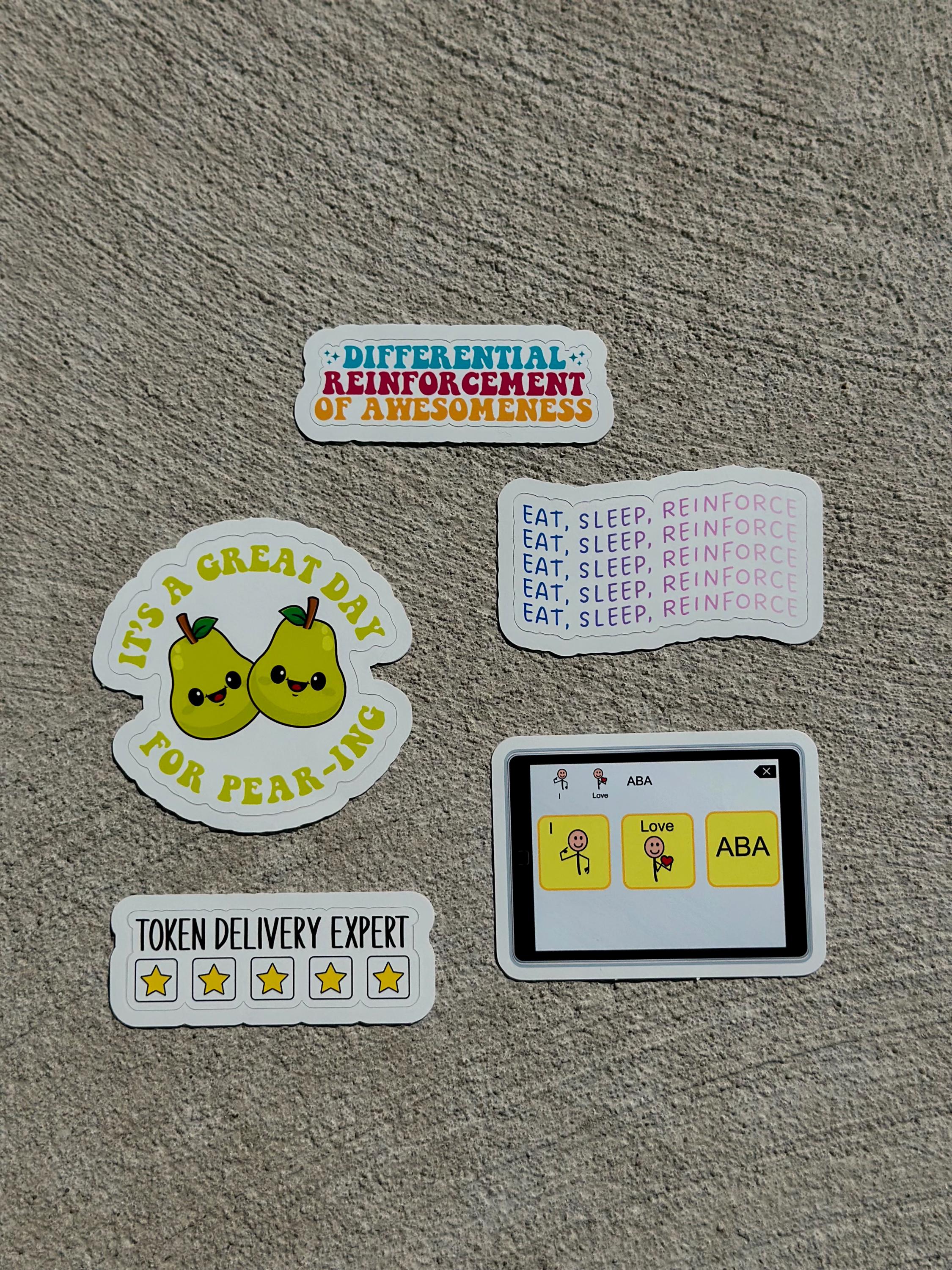 BUNDLE! (x5 Stickers!) BCBA Behavior Analyst, ABA, Special Education ...