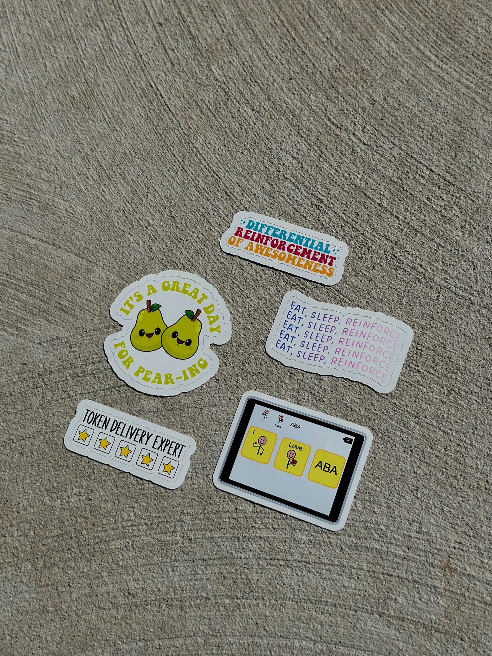 BUNDLE! (x5 Stickers!) BCBA Behavior Analyst, ABA, Special Education ...