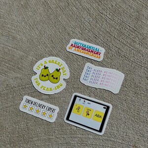 BUNDLE! (x5 Stickers!) BCBA Behavior Analyst, ABA, Special Education ...