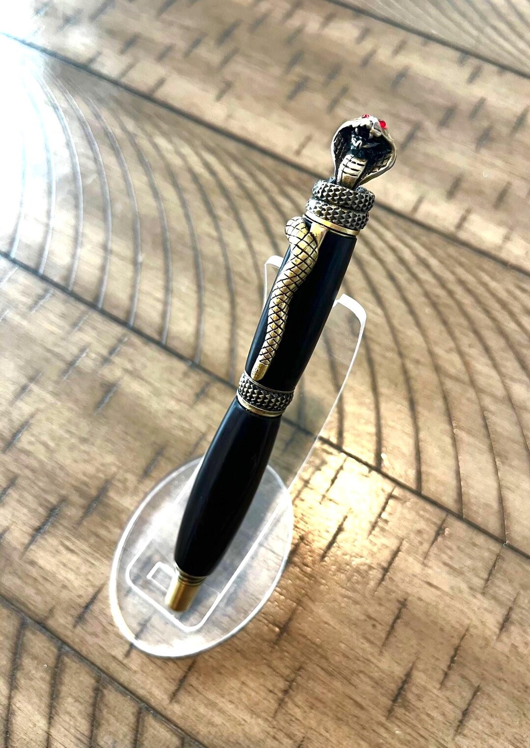 African Blackwood Cobra Rollerball Pen - Etsy