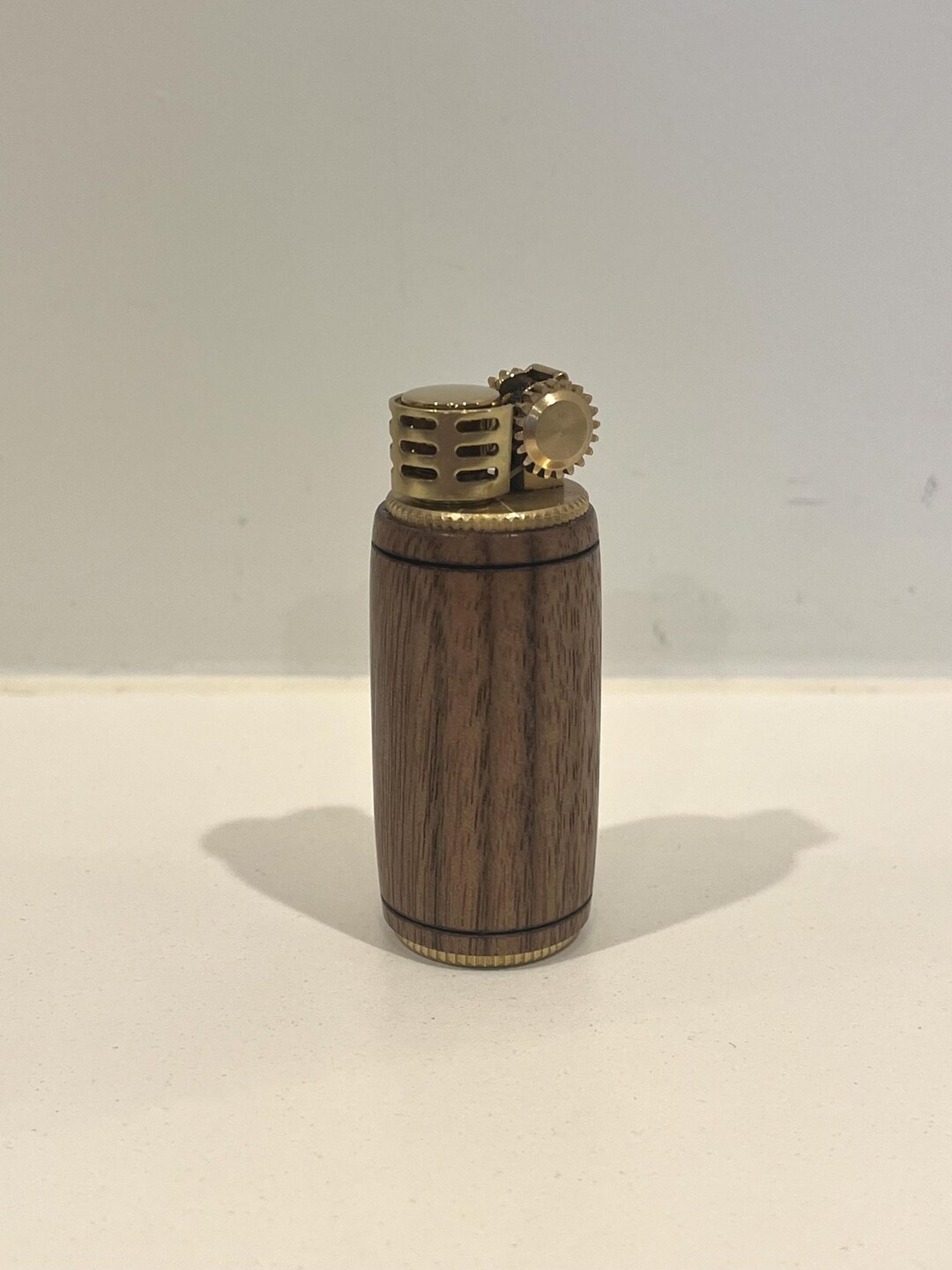 Walnut & Brass Vintage Style Lighter - Etsy