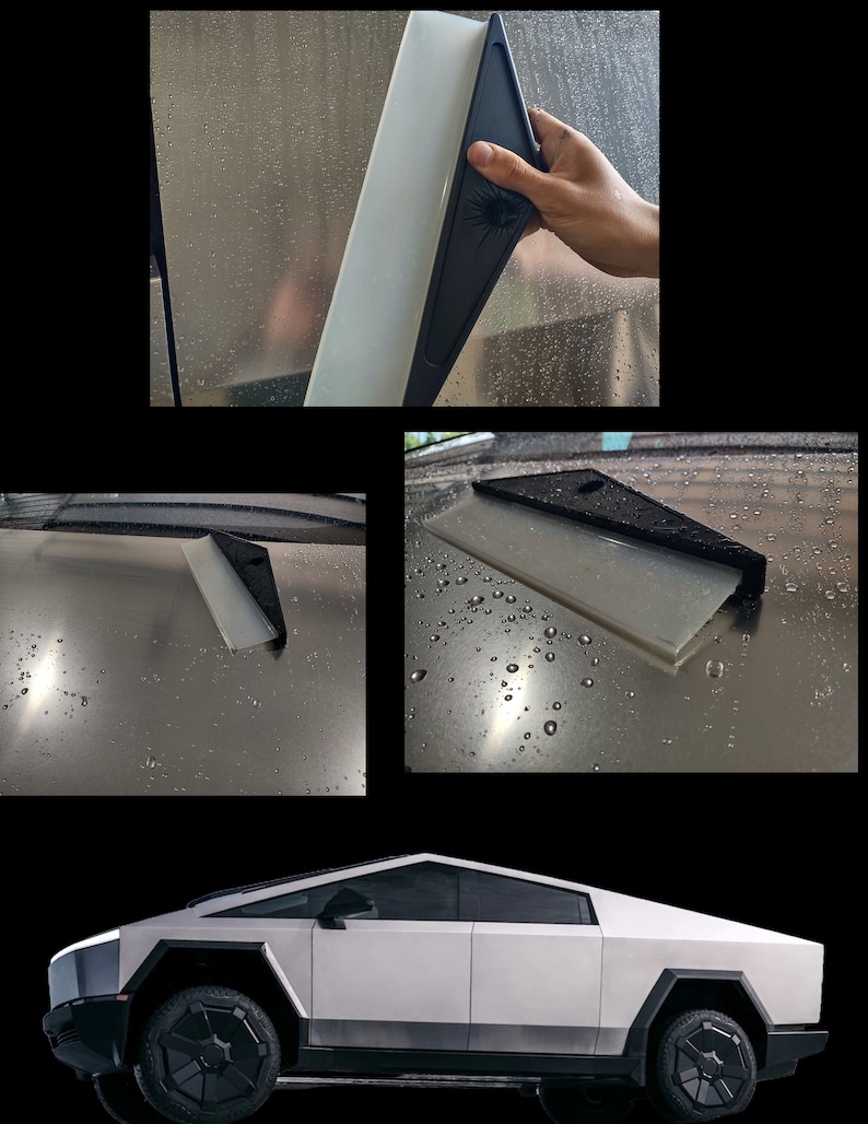 Tesla Cybertruck Drying Squeegee. Get Rid of Water Fast to Reduce Water ...