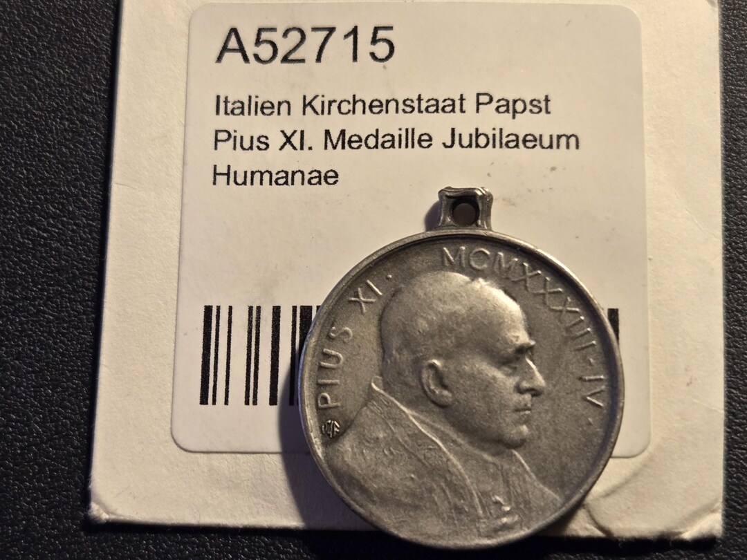 Vatican Pope Pius XI 1922-1939 Medallion - Etsy