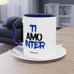 Inter Milan Mug - "ti Amo Inter" - Etsy