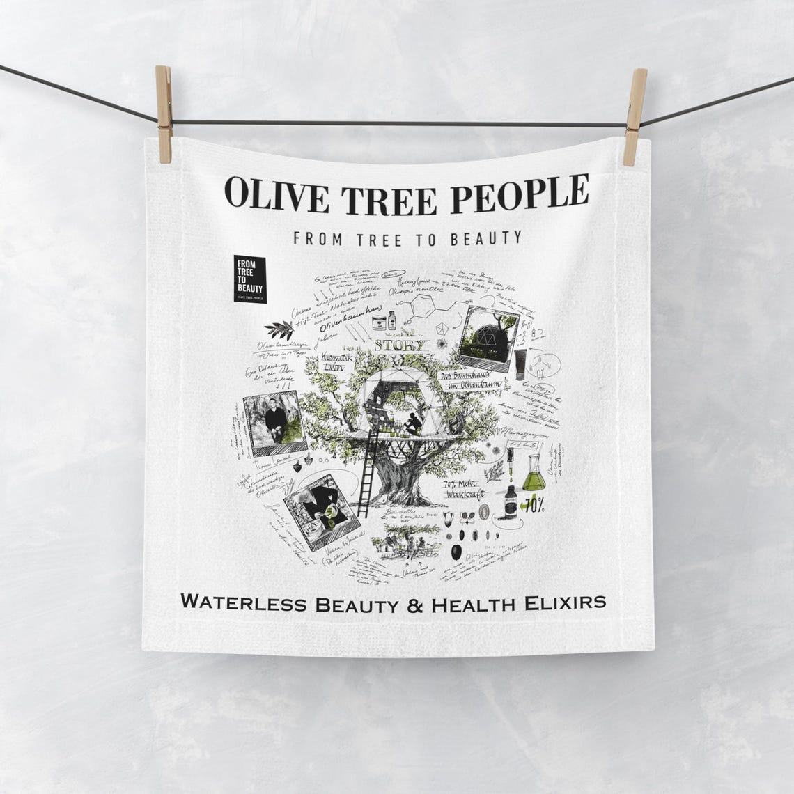 Olive Tree People Face Towel From Tree to Beauty Perfect Gift for ...