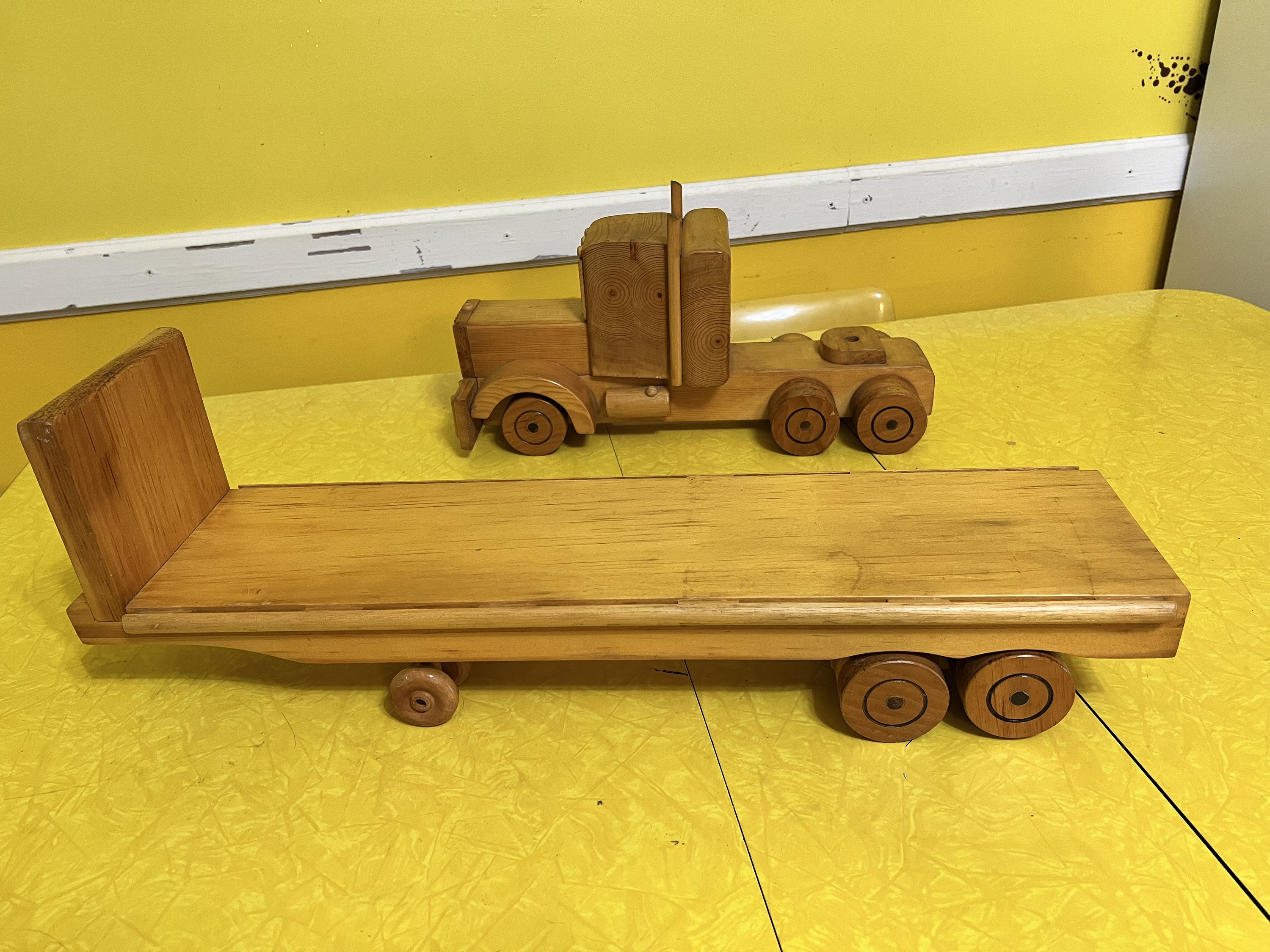 Handmade Wooden Semi Truck - Etsy