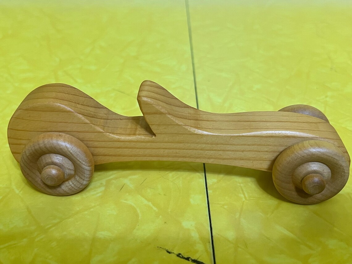 Handmade Wooden Car Hand Made Toy Looks Like an Old Time Racing Car - Etsy