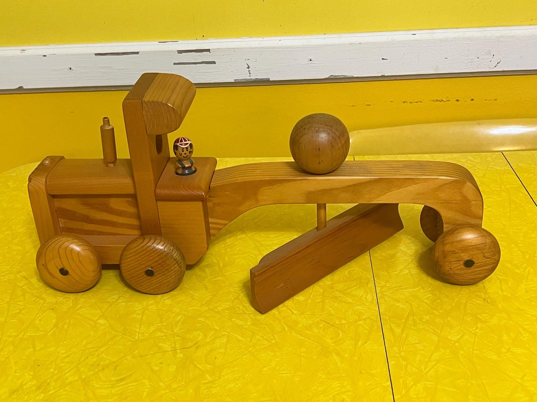 Wooden Grader Hand Made Construction Toy Handmade - Etsy
