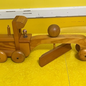 Wooden Grader Hand Made Construction Toy Handmade - Etsy
