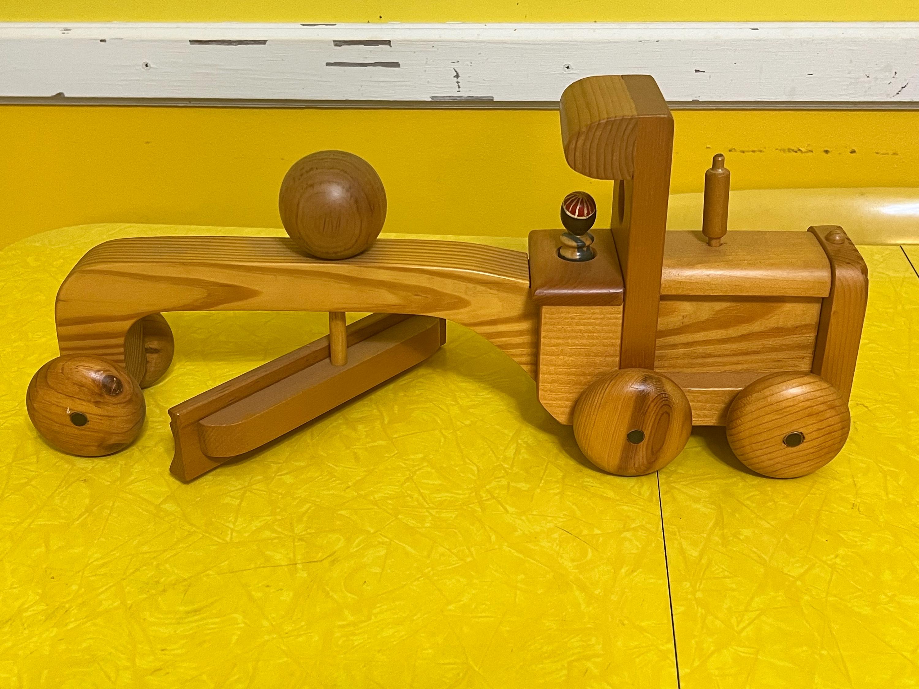 Wooden Grader Hand Made Construction Toy Handmade - Etsy