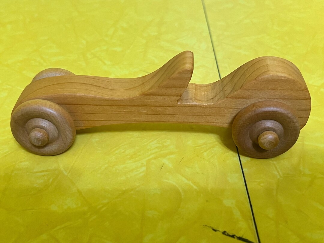 Handmade Wooden Car Hand Made Toy Looks Like an Old Time Racing Car - Etsy