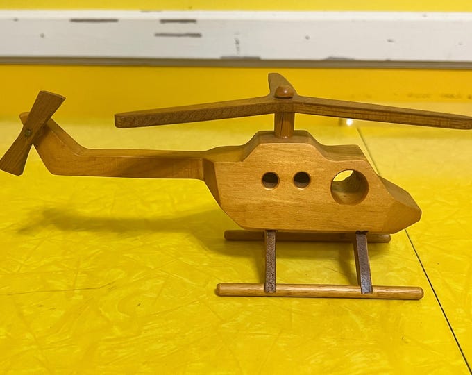 Handmade Wooden Helicopter Hand Made Toy - Etsy