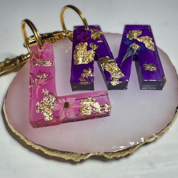 Alphabet Keychain - Etsy