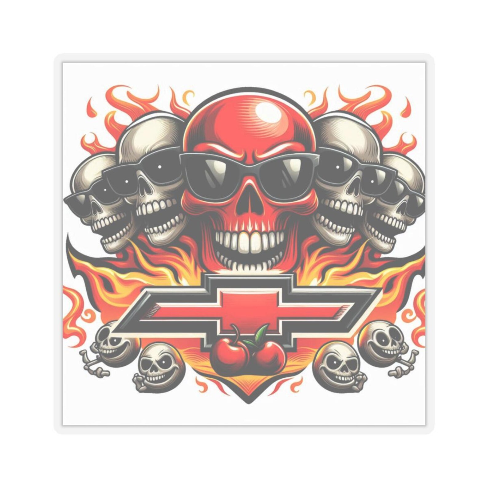 Kiss-cut Stickers, Chevy Sticker - Etsy