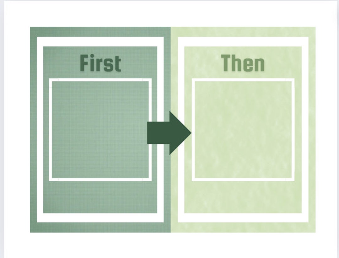 First-then Chart for Children With Special Needs - Etsy