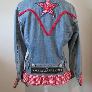 Upcycled Vintage Levi Iconic Type 1 Jean Jacket, American Theme ...