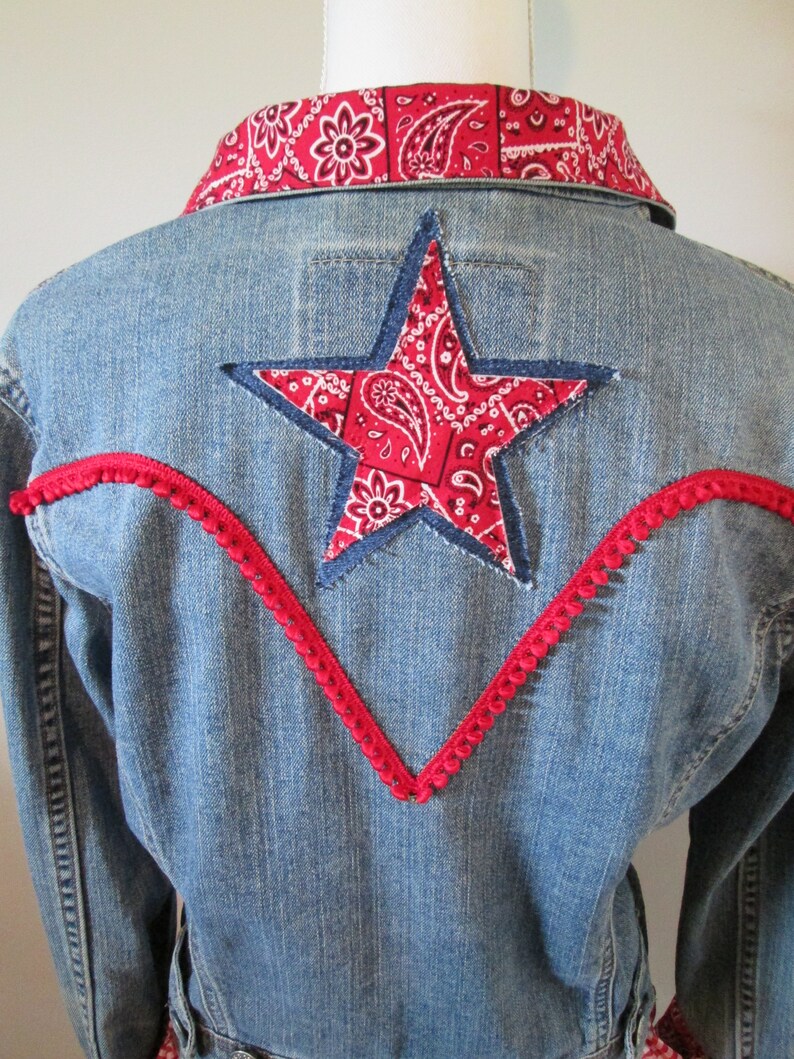 Upcycled Vintage Levi Iconic Type 1 Jean Jacket, American Theme ...