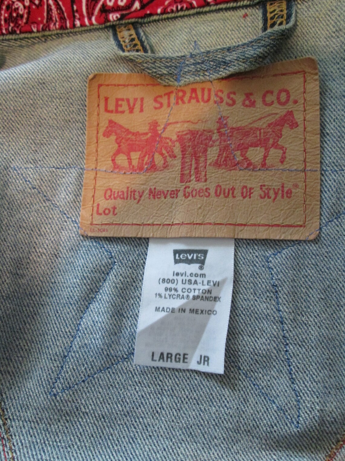 Upcycled Vintage Levi Iconic Type 1 Jean Jacket, American Theme ...