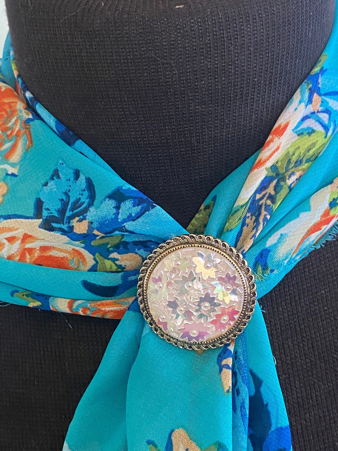 Scarf Clip, Scarf Secure, Scarf Fastener With a Sparkly Silver Finish ...