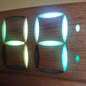 Elegant and Colorful. Large Solid Wood Digital Clock Made From Red Oak ...