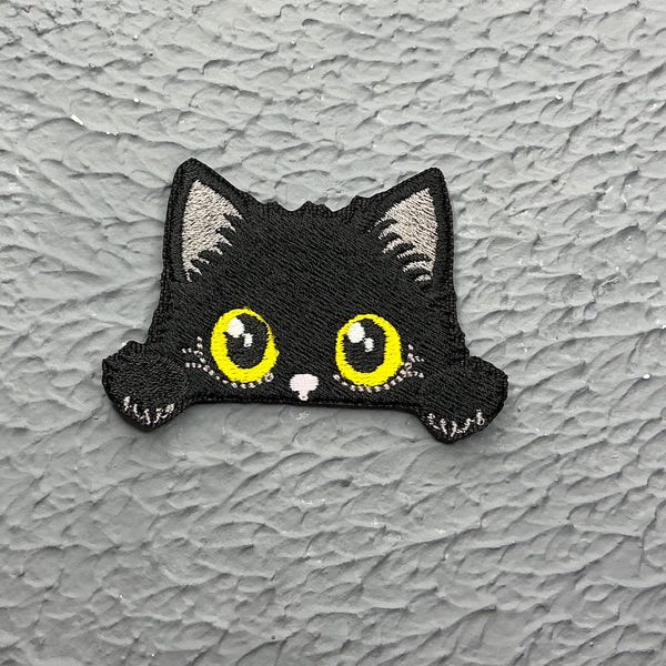 Black Cat Patchs - Etsy