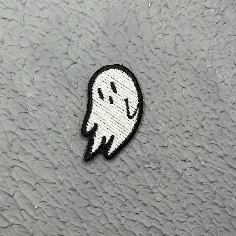 Embroidered Ghost Patches - Etsy