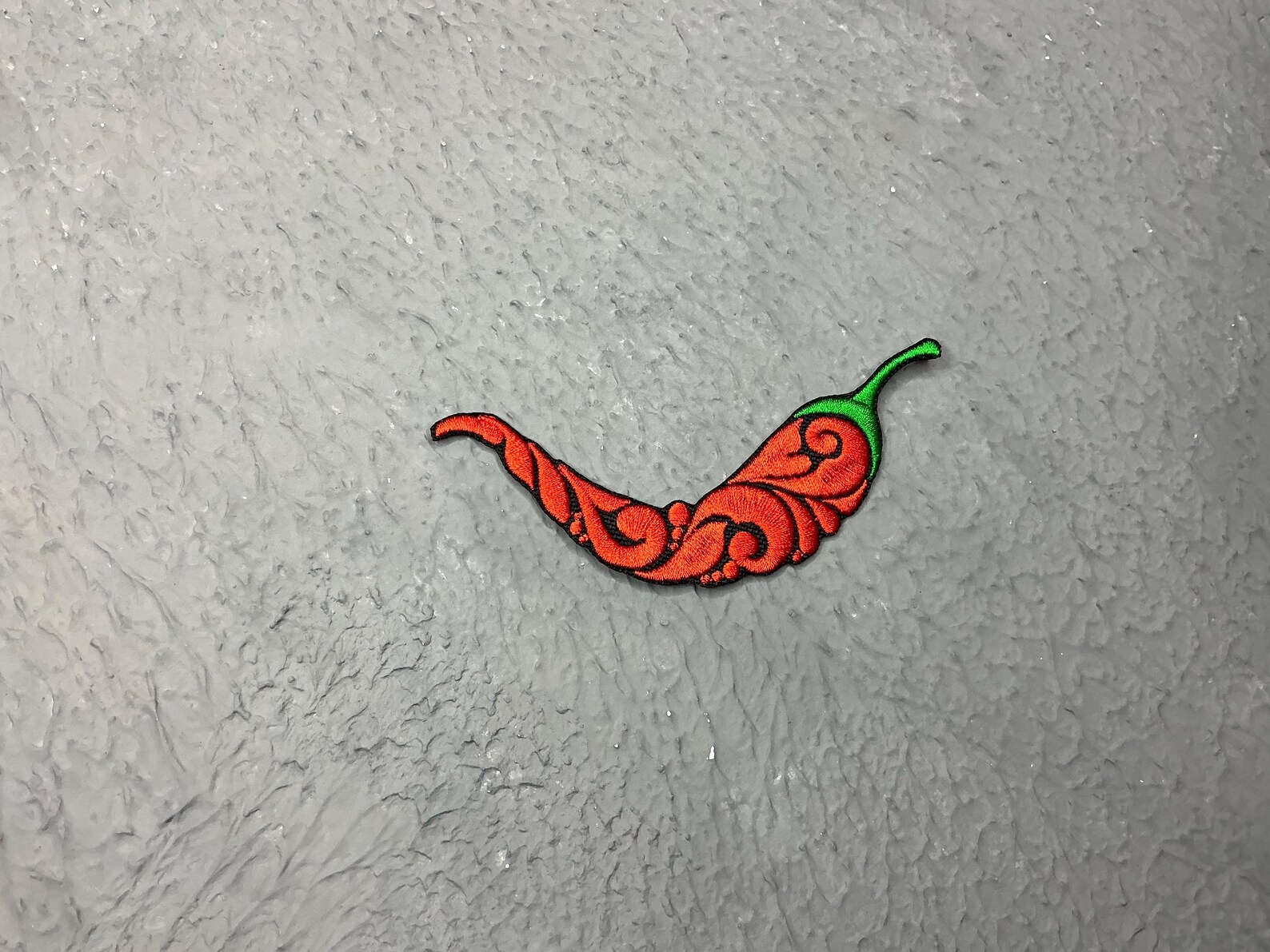 Red Chilli Pepper Embroidered Patch. Iron on or Hook and Loop Patch. - Etsy