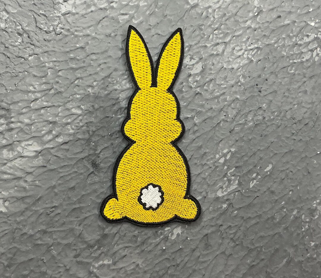 Rabbit Iron on Patches Embroidered Patch. Easter Bunny Embroidery Patch ...
